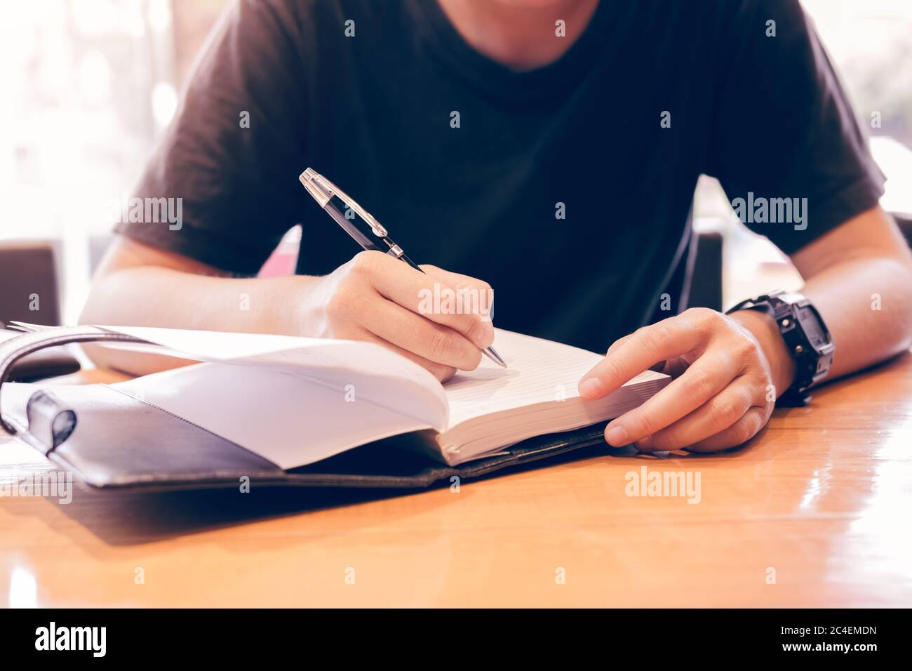 Teenage diary writing closeup hi-res stock photography and images - Alamy