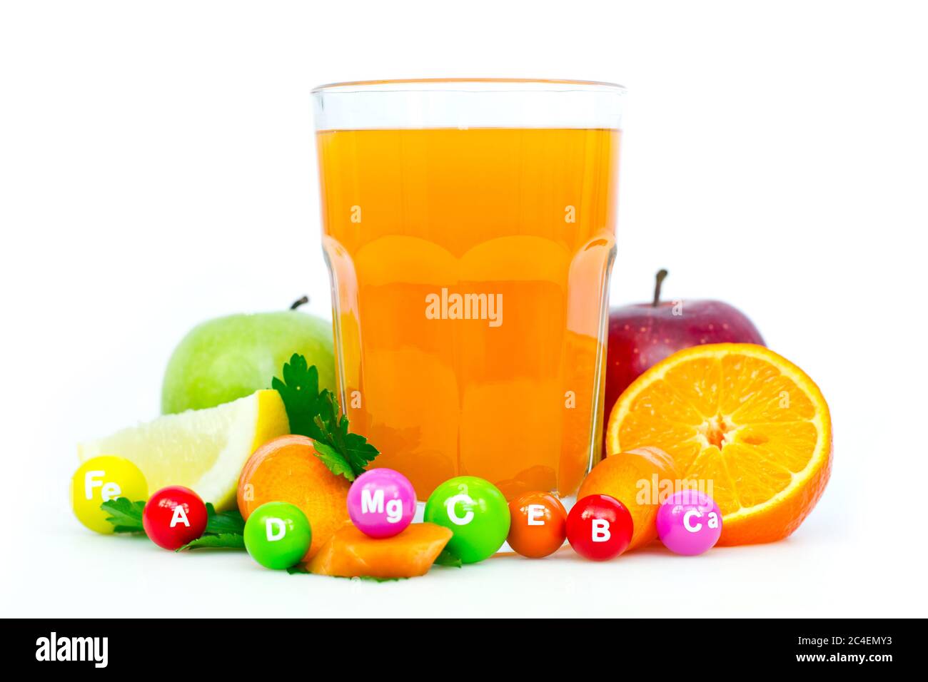 Fresh and healthy multivitamin juice Stock Photo - Alamy