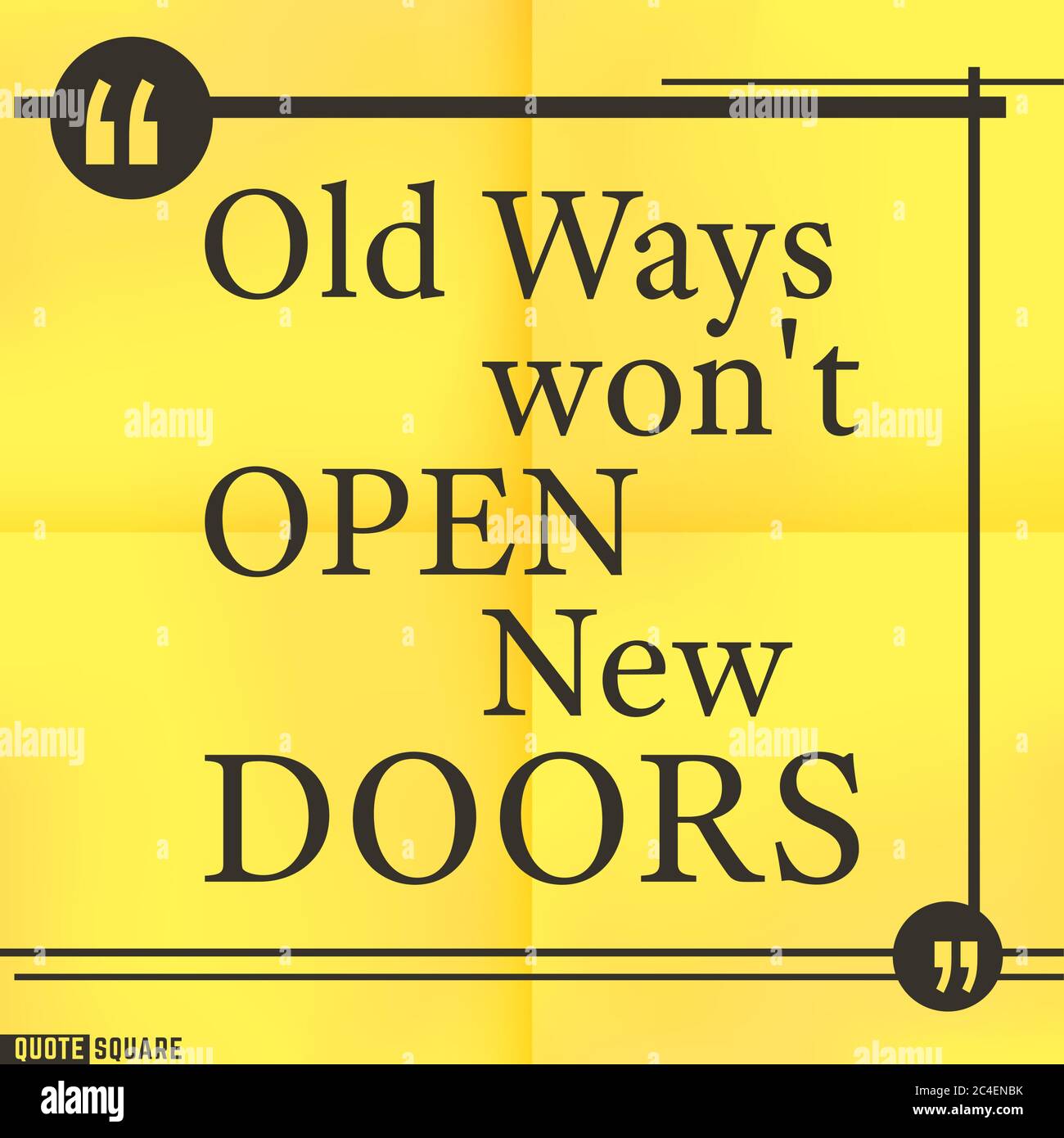 Quote Motivational Square. Inspirational Quote. Text Speech Bubble. Old ...