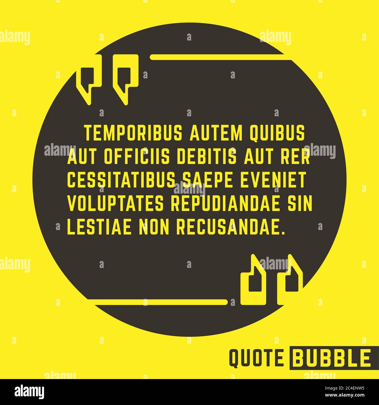 Quote form, speech text box. Vector illustration Stock Vector Image ...