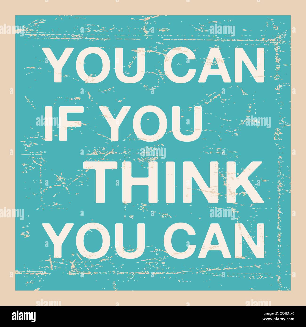 Quote motivational square template. Inspirational quote. You can if you ...