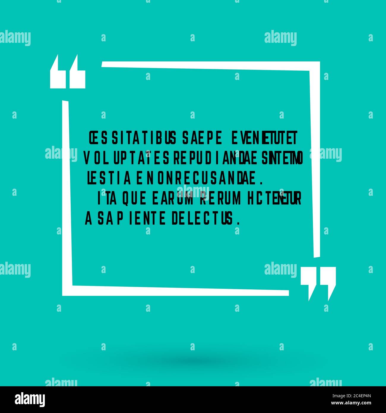 Quote blank template. Quote box. Vector illustration Stock Vector Image ...
