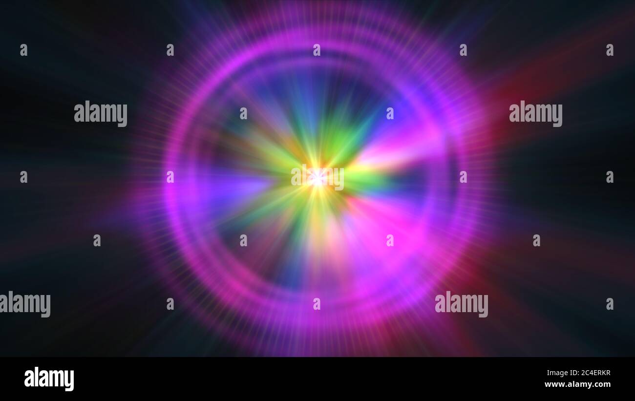 ray light color star circle halo abstract Stock Photo - Alamy