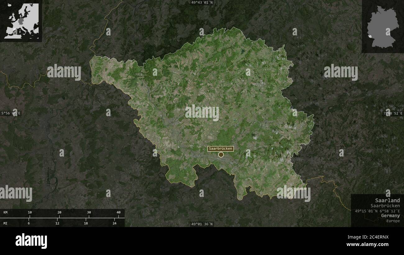 Saarbrücken administrative map hi-res stock photography and images - Alamy