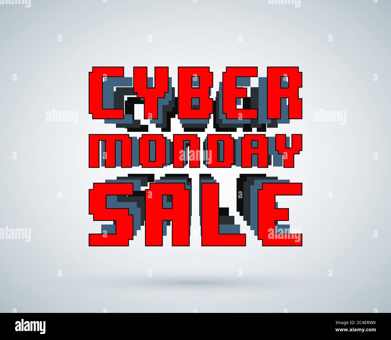 Cyber Monday Sale design poster. Vector illustration Stock Vector Image ...