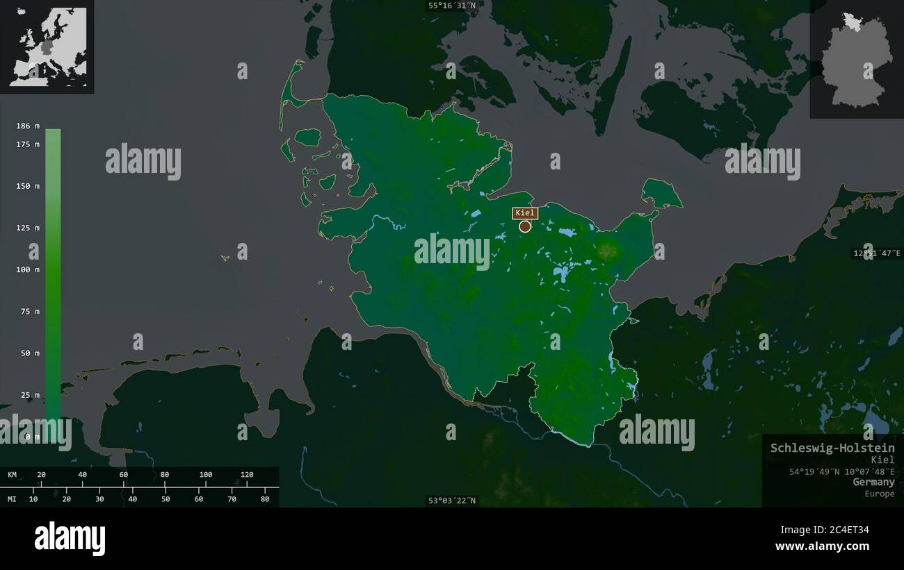 Kiel area map hi-res stock photography and images - Alamy