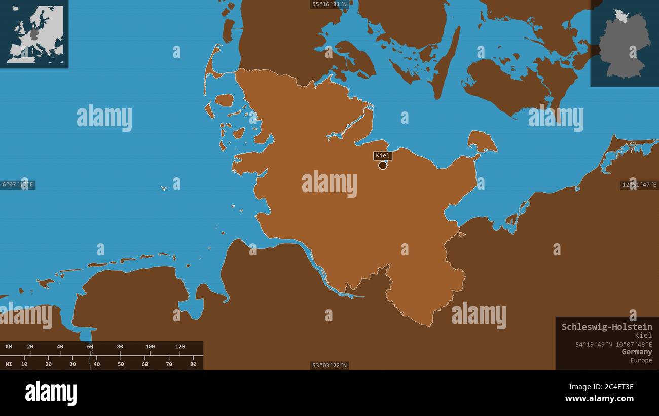 Kiel area map hi-res stock photography and images - Alamy