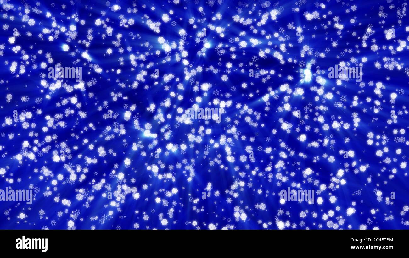 winter snow flakes dust particle fall down Stock Photo - Alamy