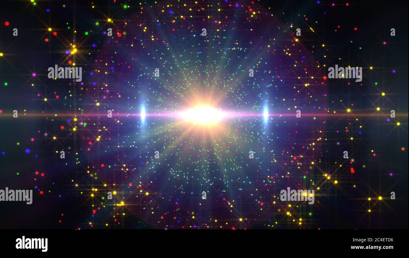 color stars light ray in space, background Stock Photo - Alamy