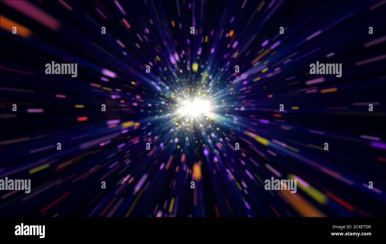 color stars light ray in space cosmos Stock Photo - Alamy