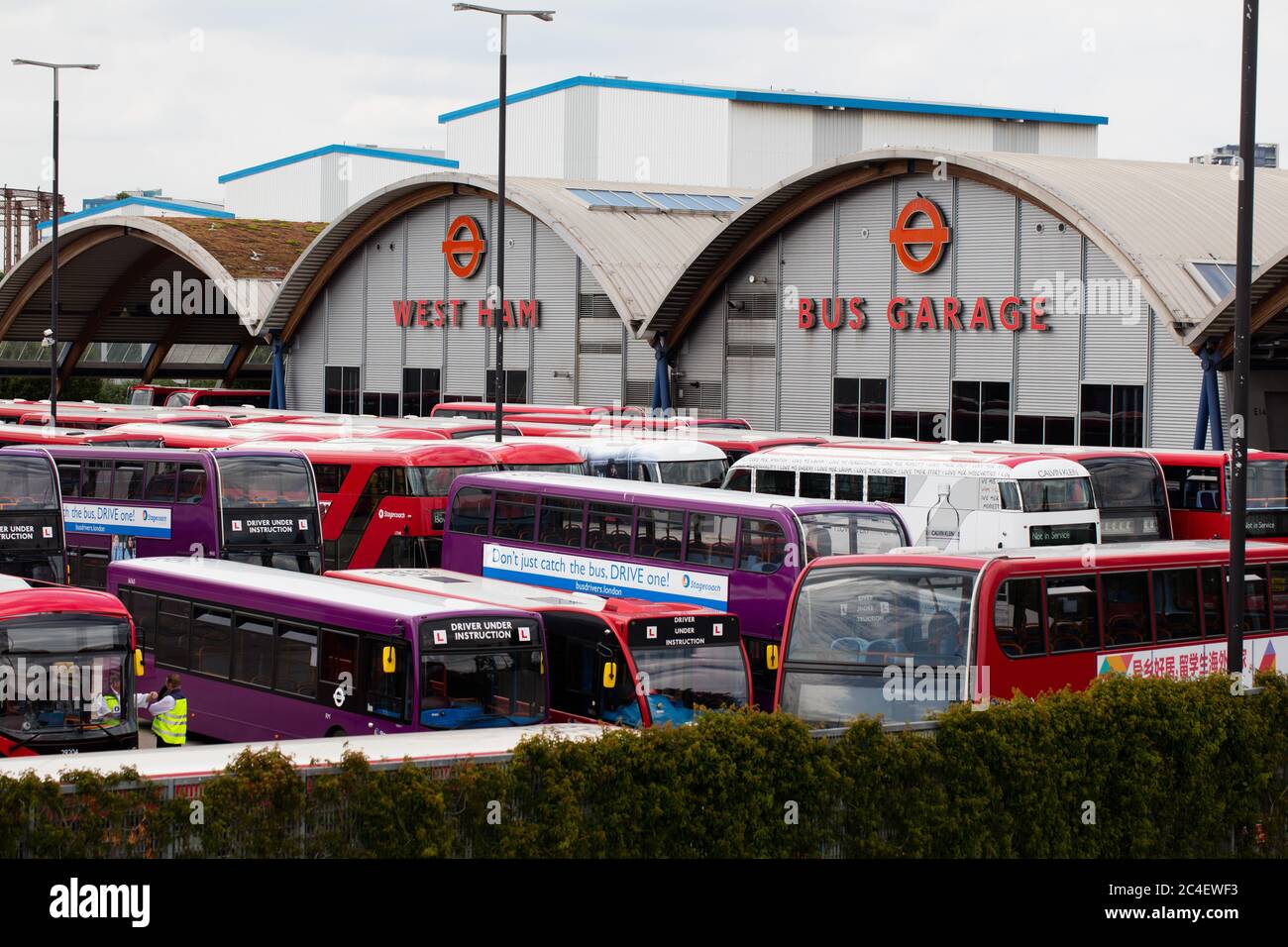 West Ham Bus Garage, General View GV, Stagecoach London, East London ...