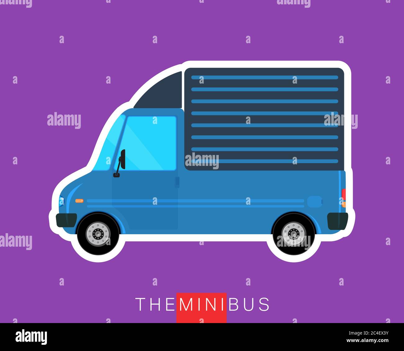 Commercial delivery cargo truck. Freight bus. Commercial vehicle ...