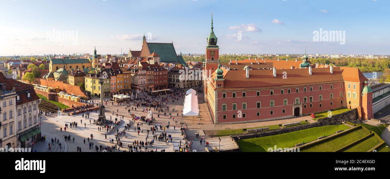 Panoramic view of Warsaw in a summer day n Poland Stock Photo - Alamy