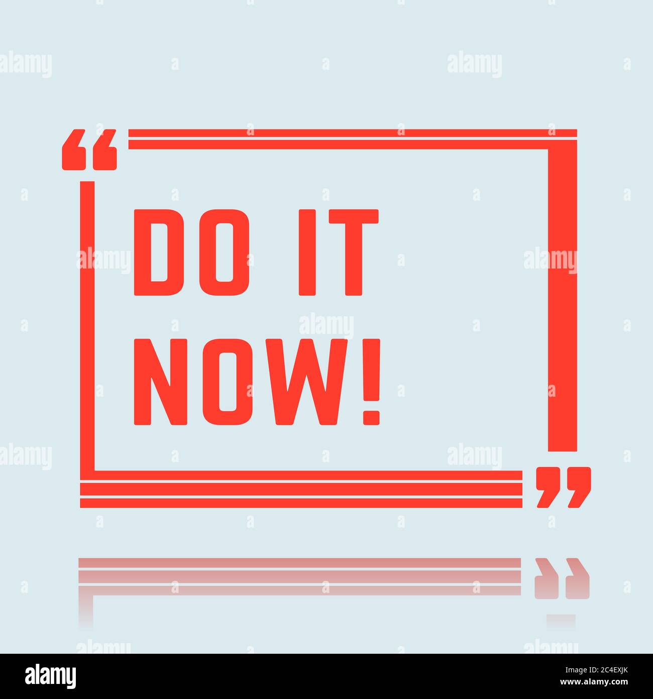 Quote Square Motivation Speech Box Text Bubble. Do It Now. Simple Style ...