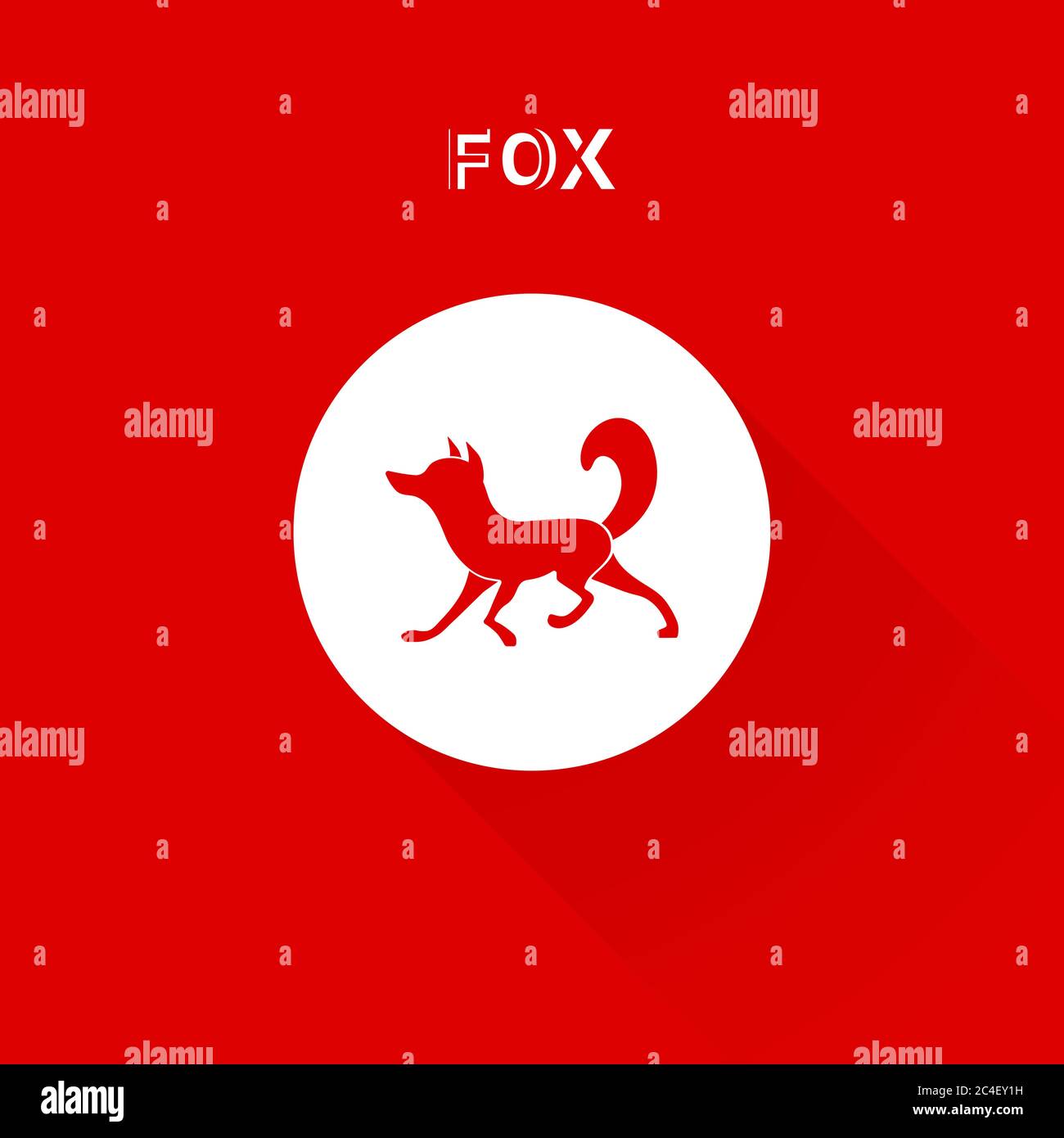 Fox Logo for corporate identity. Vector silhouette illustration Stock ...