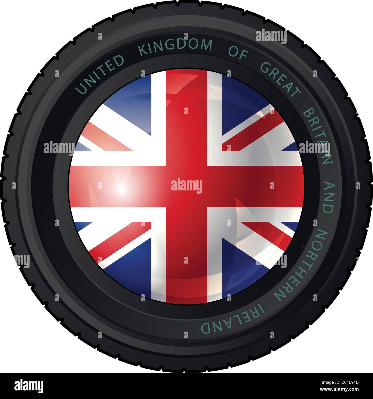 Camera Lens with United Kingdom Flag. Vector design Stock Vector Image ...