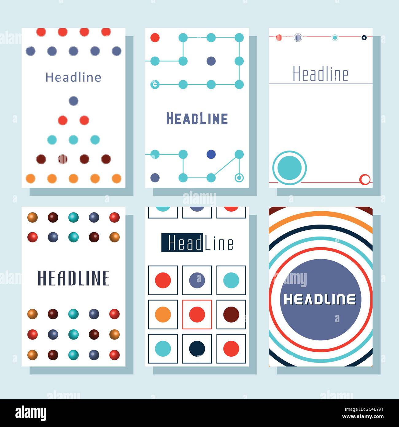 Set of abstract brochure template. Vector design Stock Vector Image ...