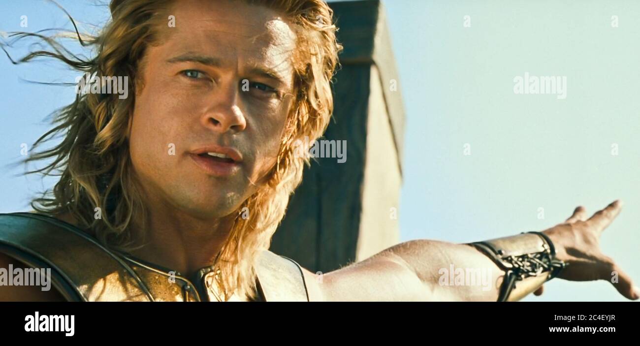 USA. Brad Pitt in a scene from the ©Warner Bros film : Troy (2004) Plot ...