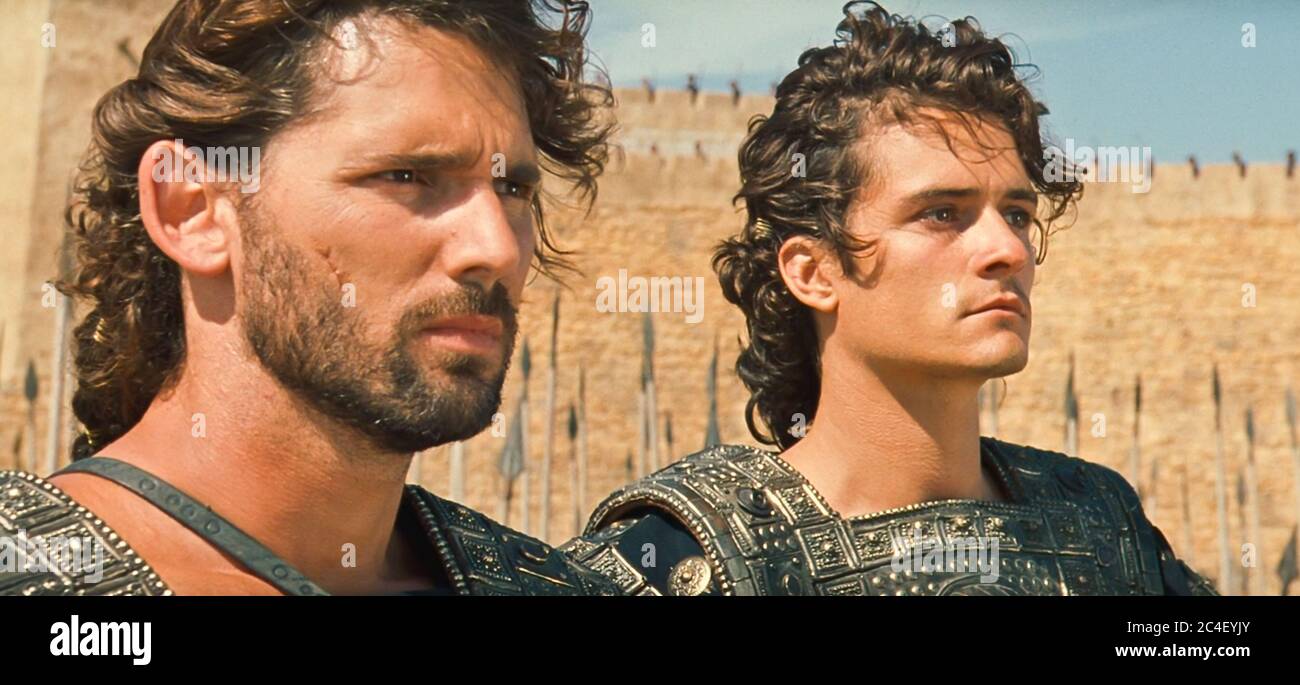 USA. Eric Bana and Orlando Bloom in a scene from the ©Warner Bros film ...