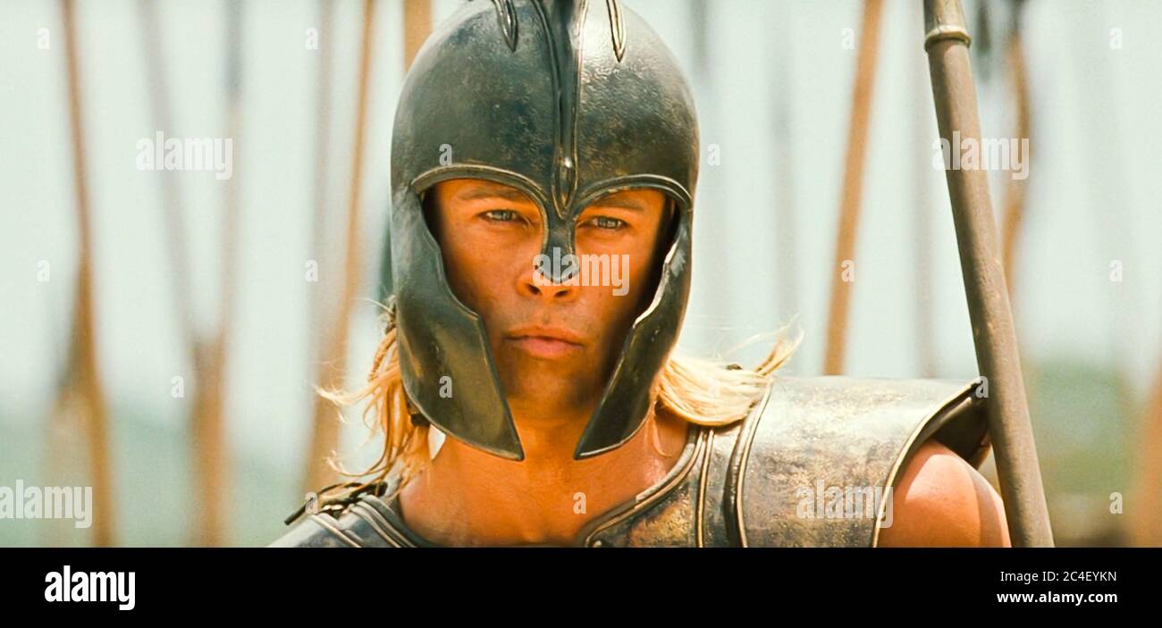USA. Brad Pitt in a scene from the ©Warner Bros film : Troy (2004) Plot ...