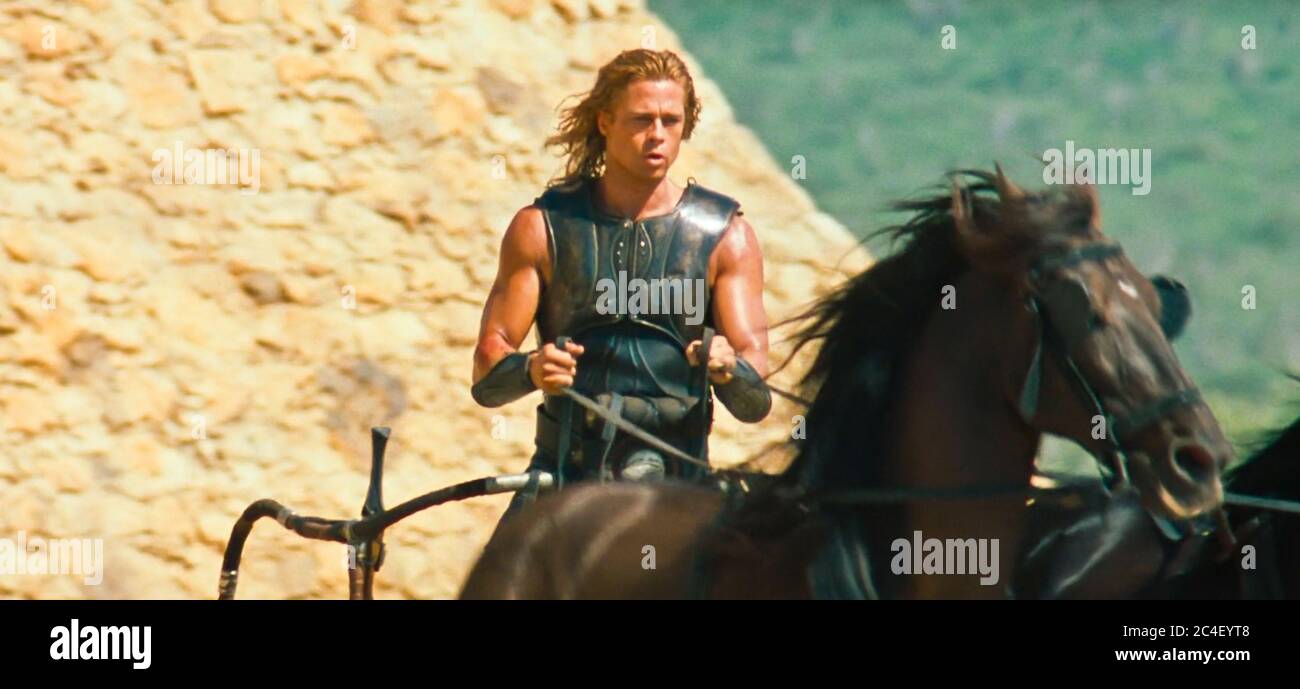 USA. Brad Pitt in a scene from the ©Warner Bros film : Troy (2004) Plot ...