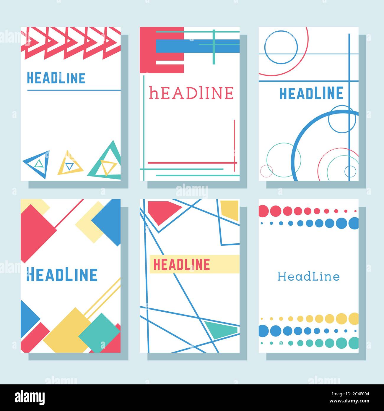 Set of abstract brochure template. Vector design Stock Vector Image ...