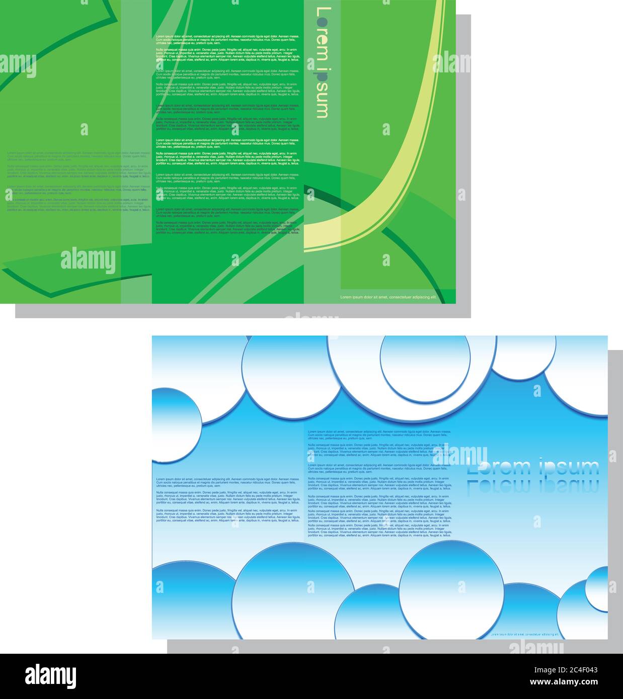 Set of abstract brochure template. Vector design Stock Vector Image ...