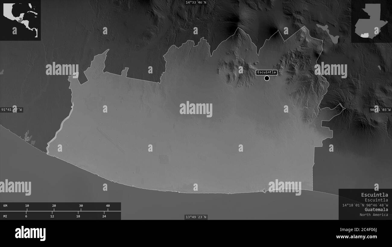Map of escuintla hi-res stock photography and images - Alamy
