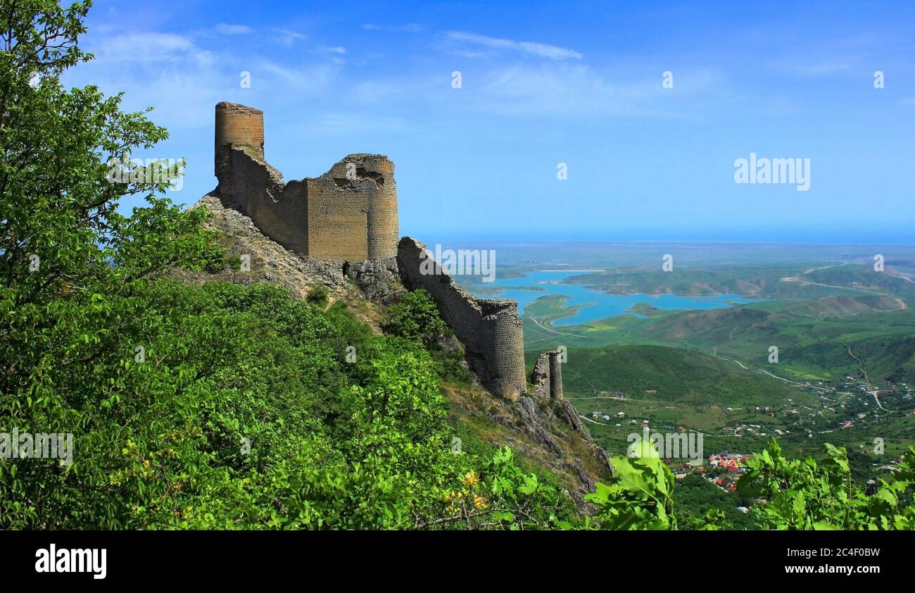 Azerbaijan. The old fortress of Chirag Gala. Shabran Stock Photo - Alamy
