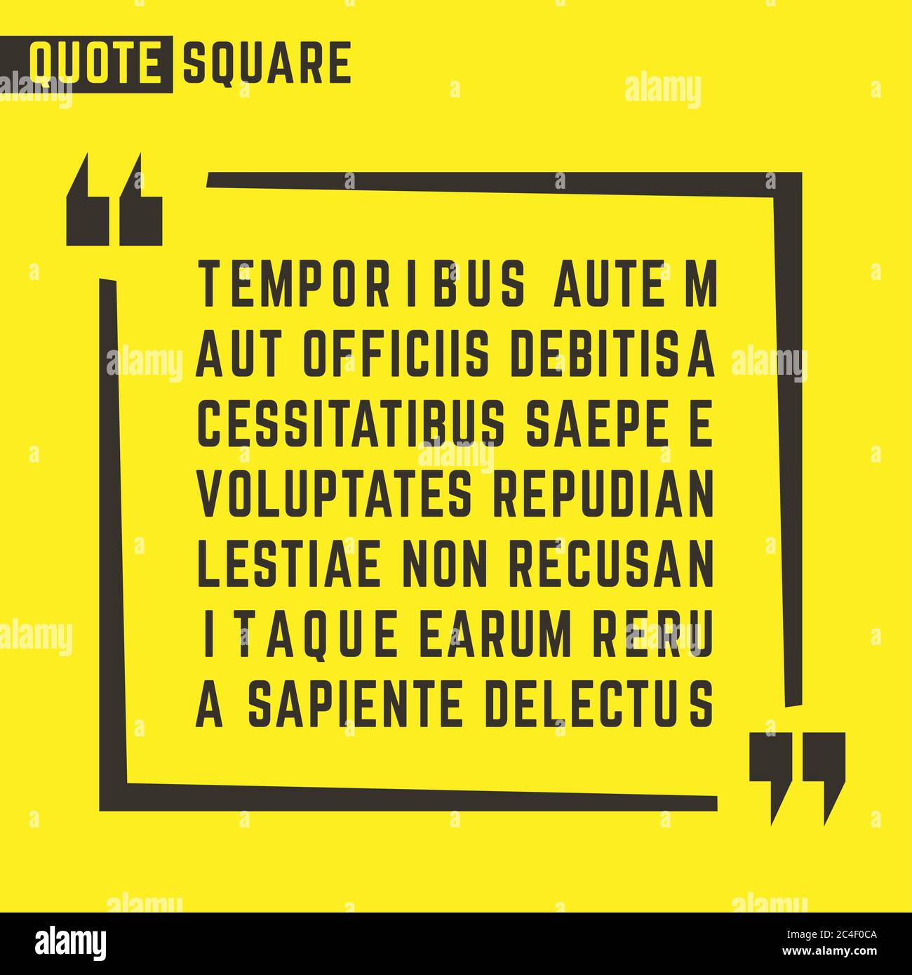 Quote form, speech text box. Vector illustration Stock Vector Image ...