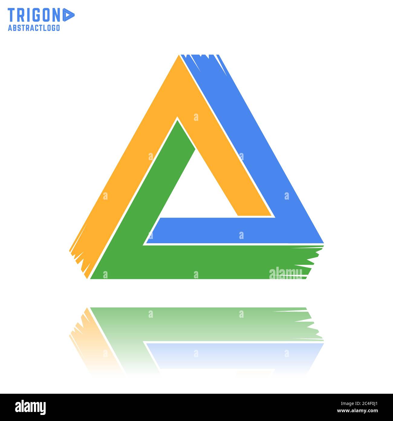 Logo Triangle for corporate identity. Abstract design template. Vector ...