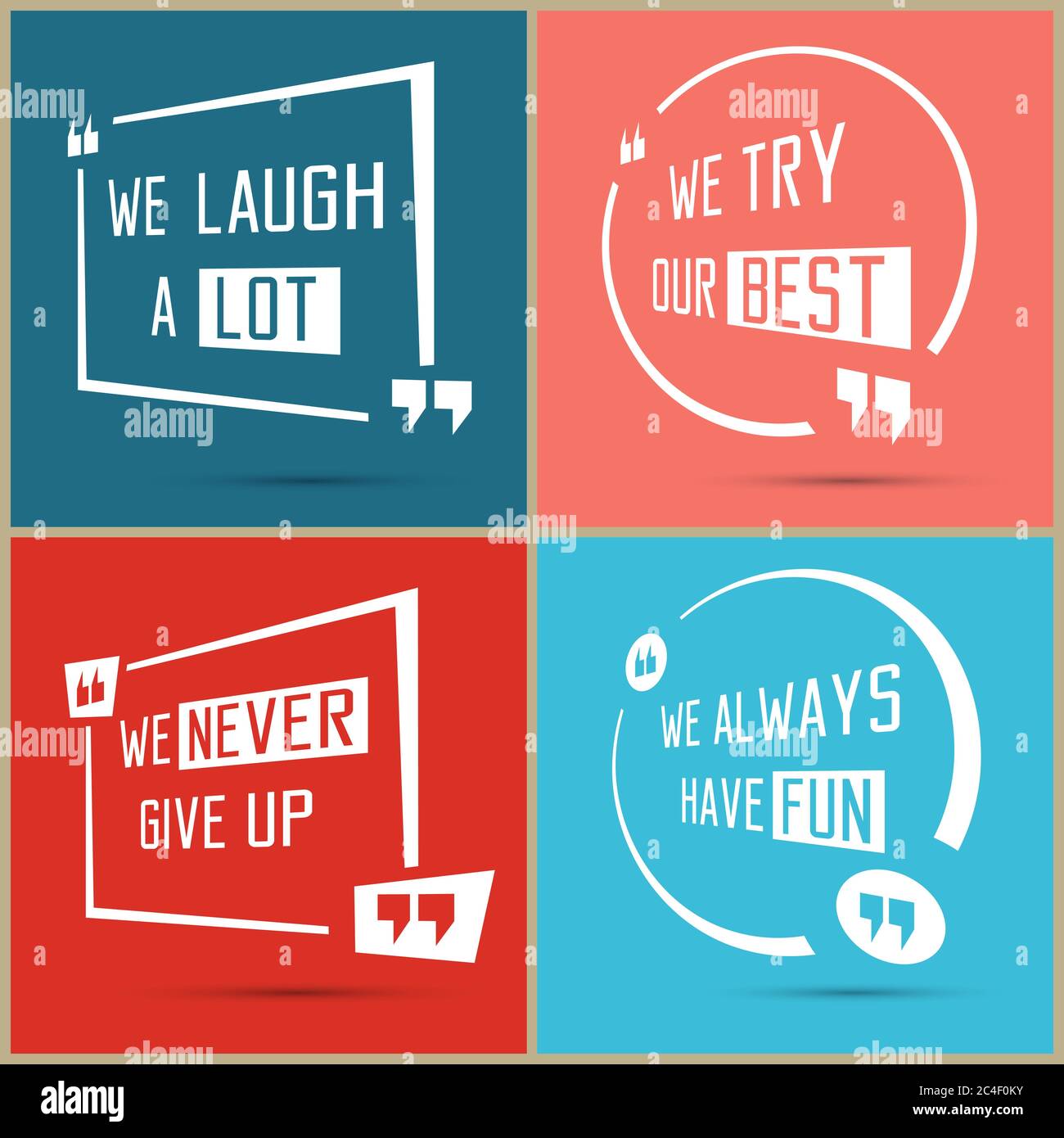 Set of Quote Box and Bubble. Quote templates. Vector illustration Stock ...