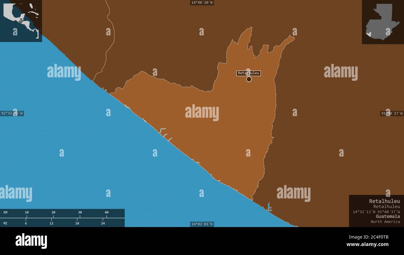 Retalhuleu map hi-res stock photography and images - Alamy