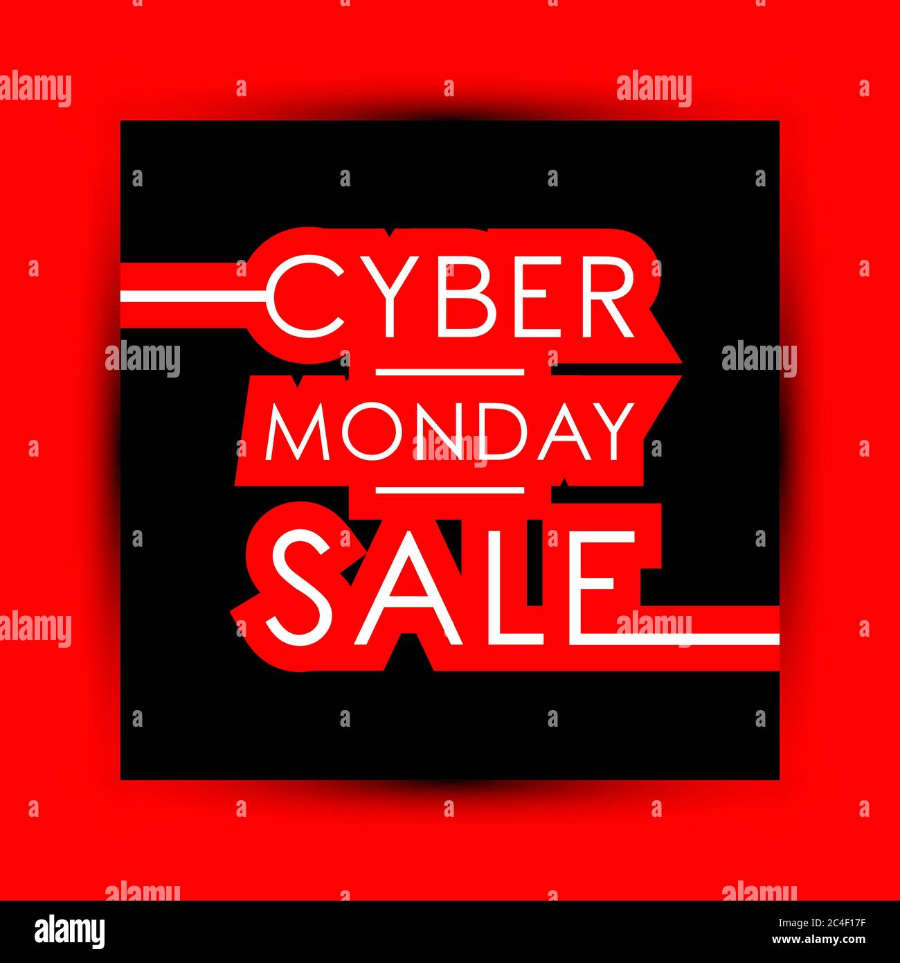 Cyber Monday Sale design poster. Vector illustration Stock Vector Image ...