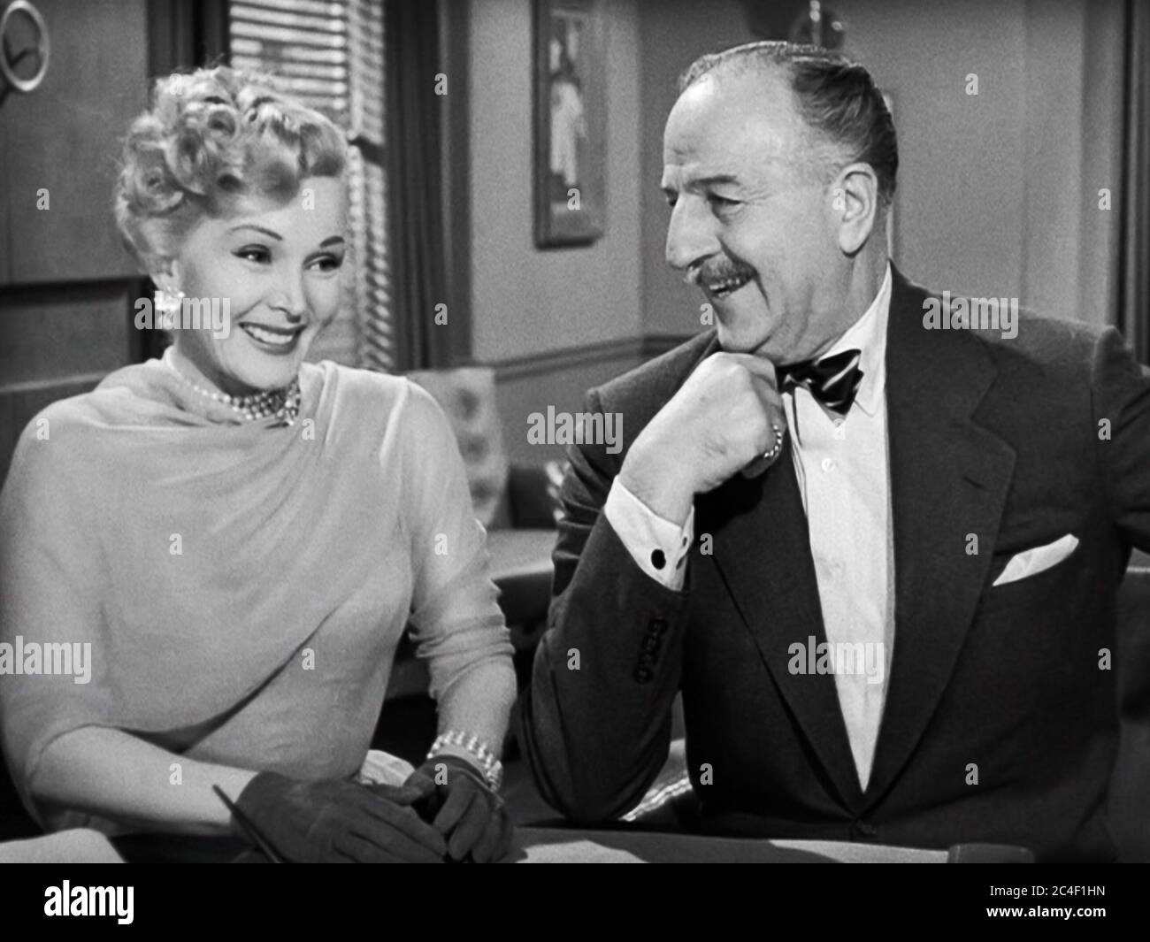 USA. Zsa Zsa Gabor and Louis Calhern in a scene from the ©Twentieth ...
