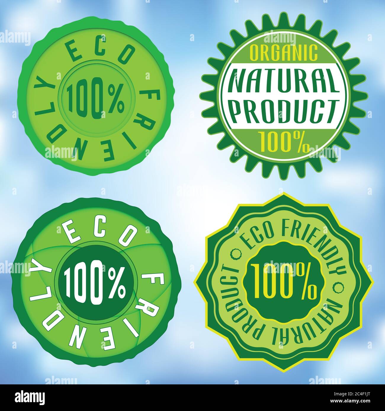 Set of ecological stamps. Vector illustration Stock Vector Image & Art ...