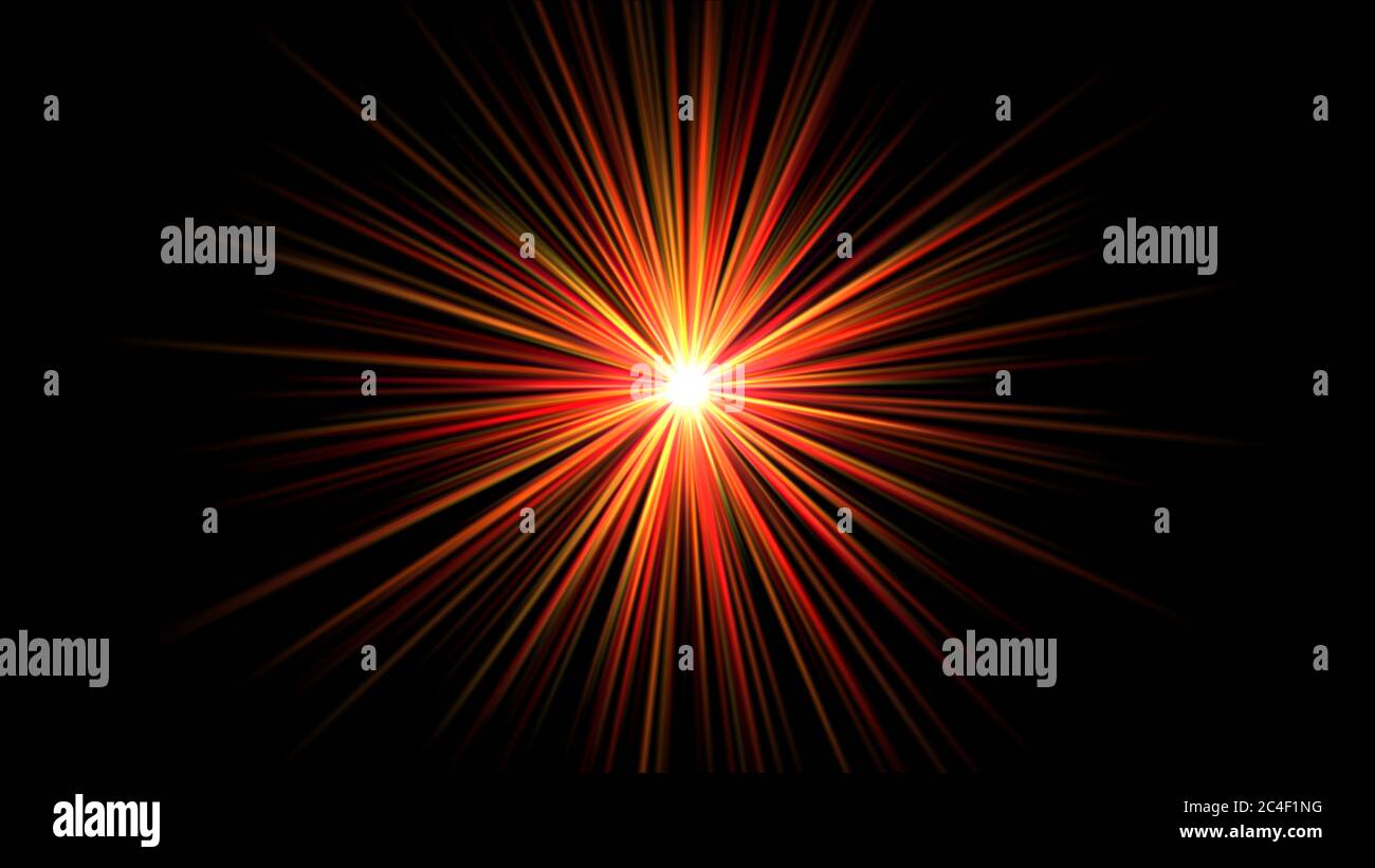star ray light energy in space abstract Stock Photo - Alamy