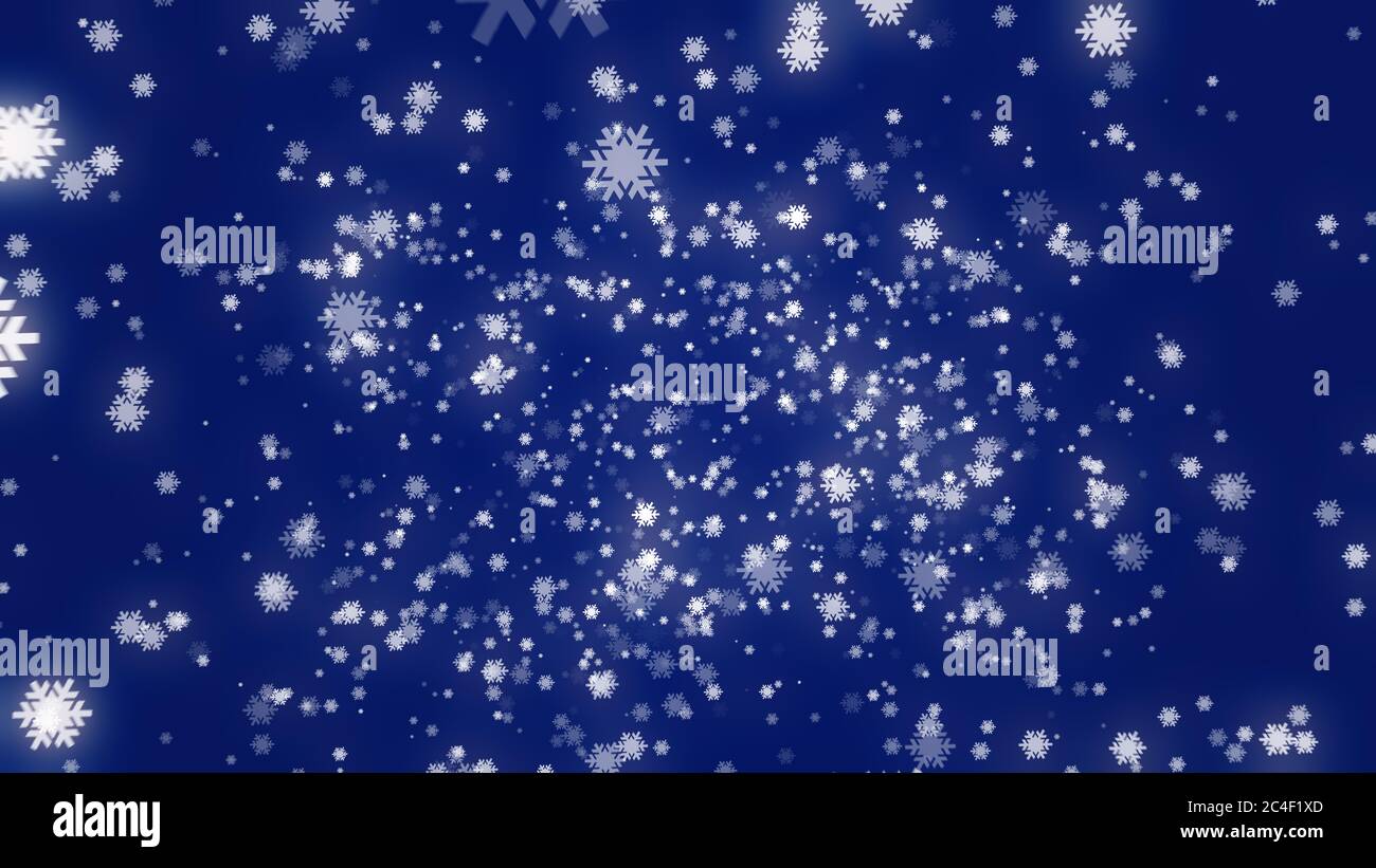 winter snow flakes particle light fall down Stock Photo - Alamy