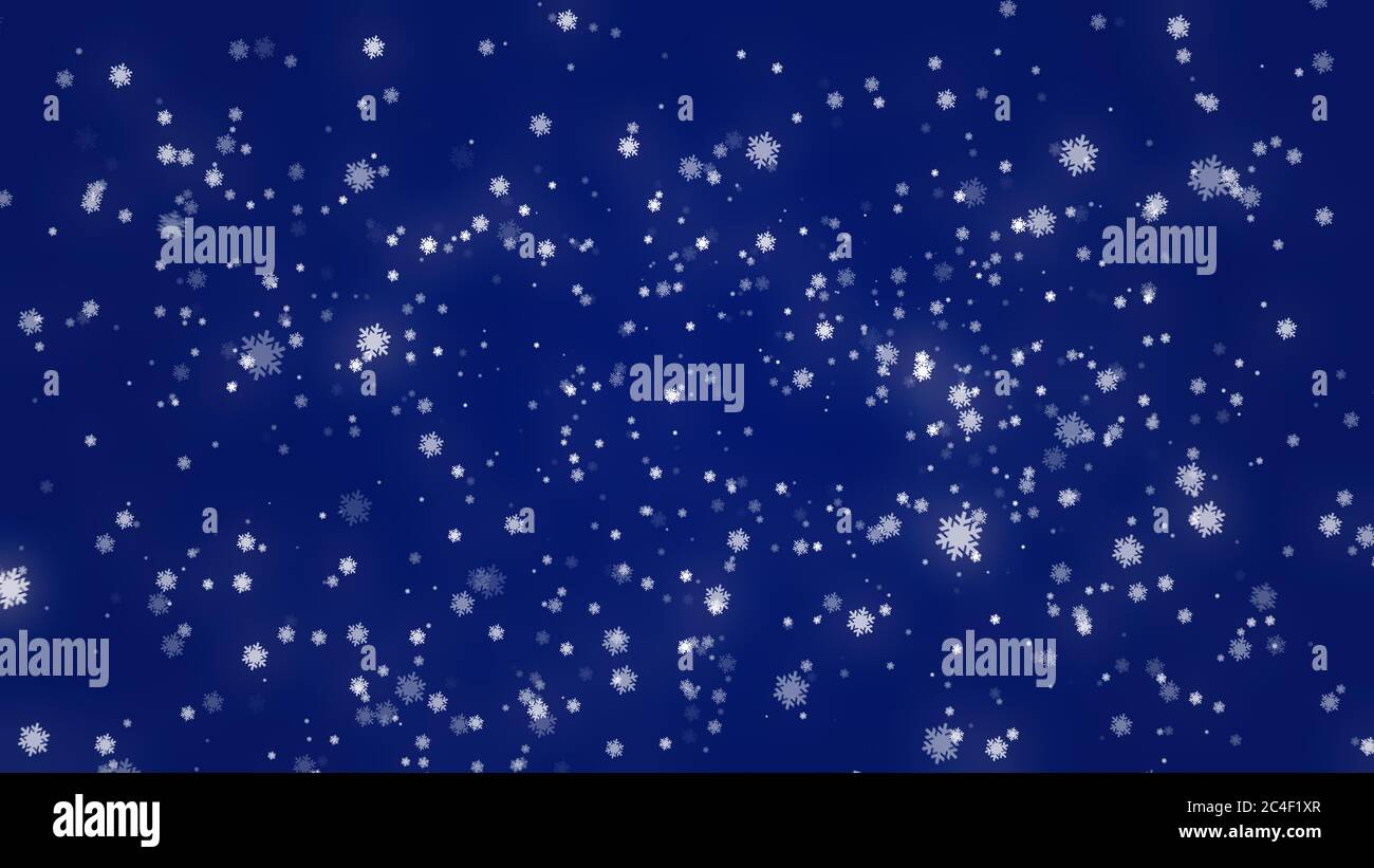 winter snow flakes particle light fall down Stock Photo - Alamy