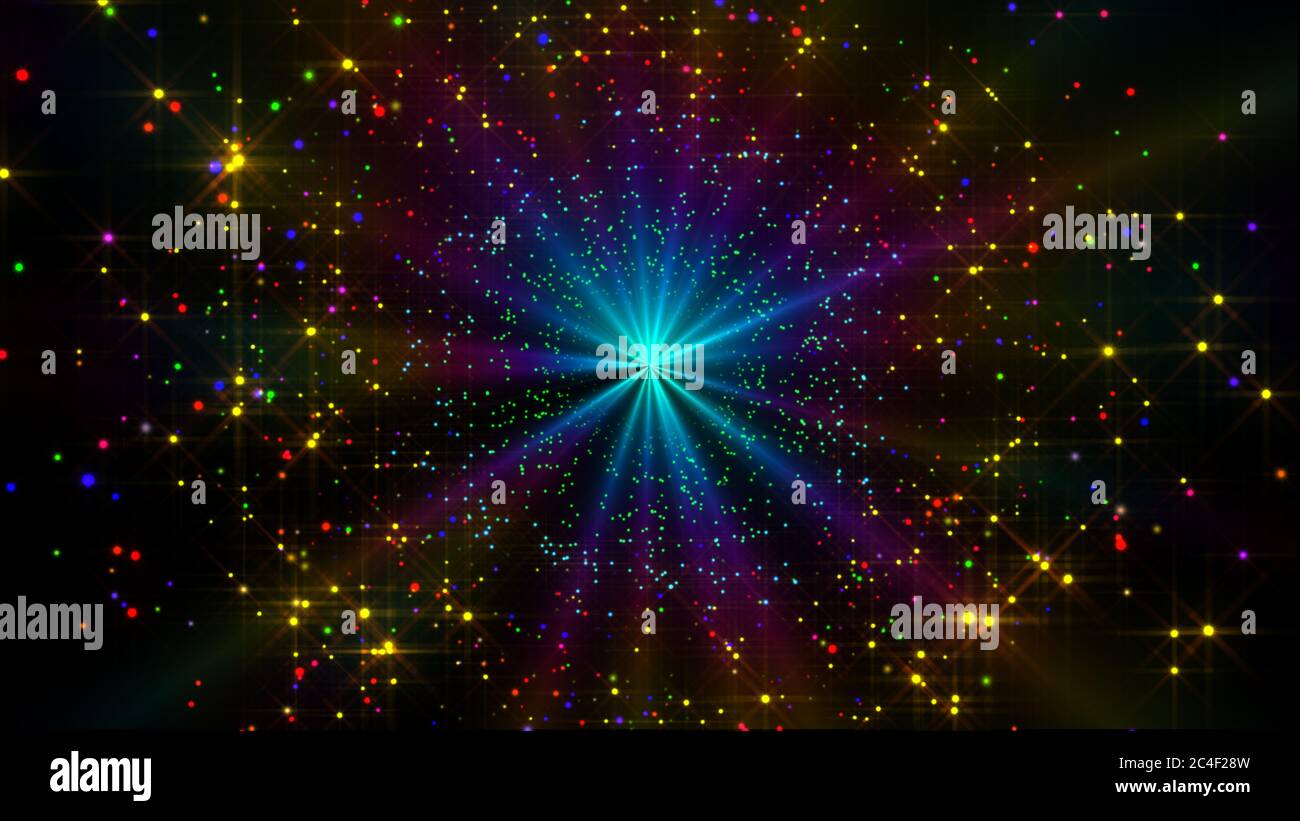 color stars light in space, background abstract Stock Photo - Alamy