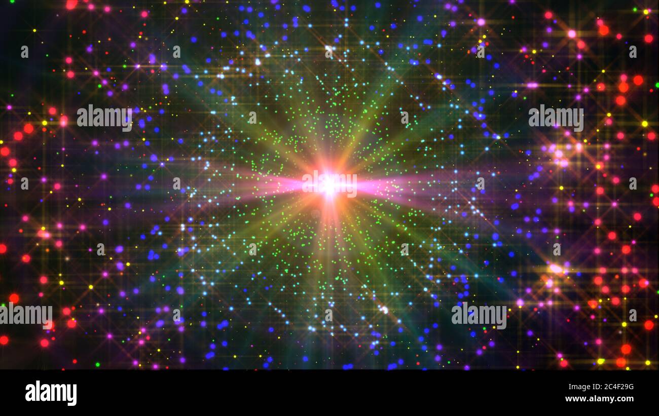 color stars light in space, background abstract Stock Photo - Alamy