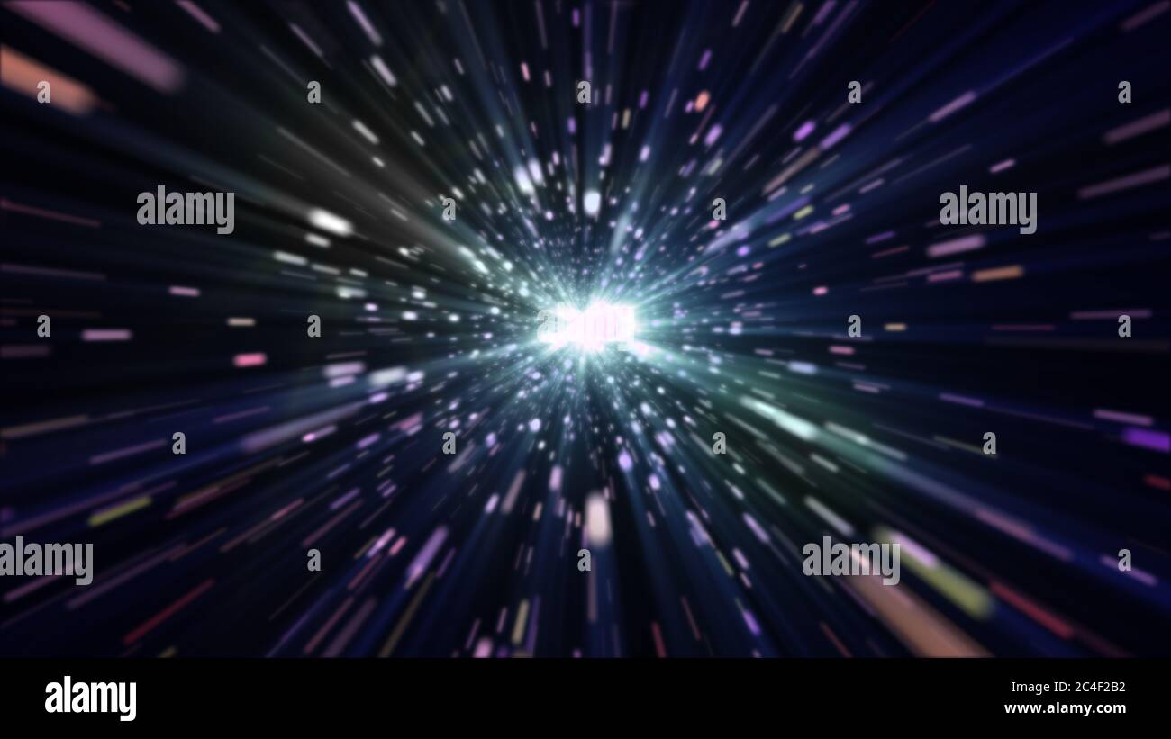 Cosmos ray light motion in hi-res stock photography and images - Alamy
