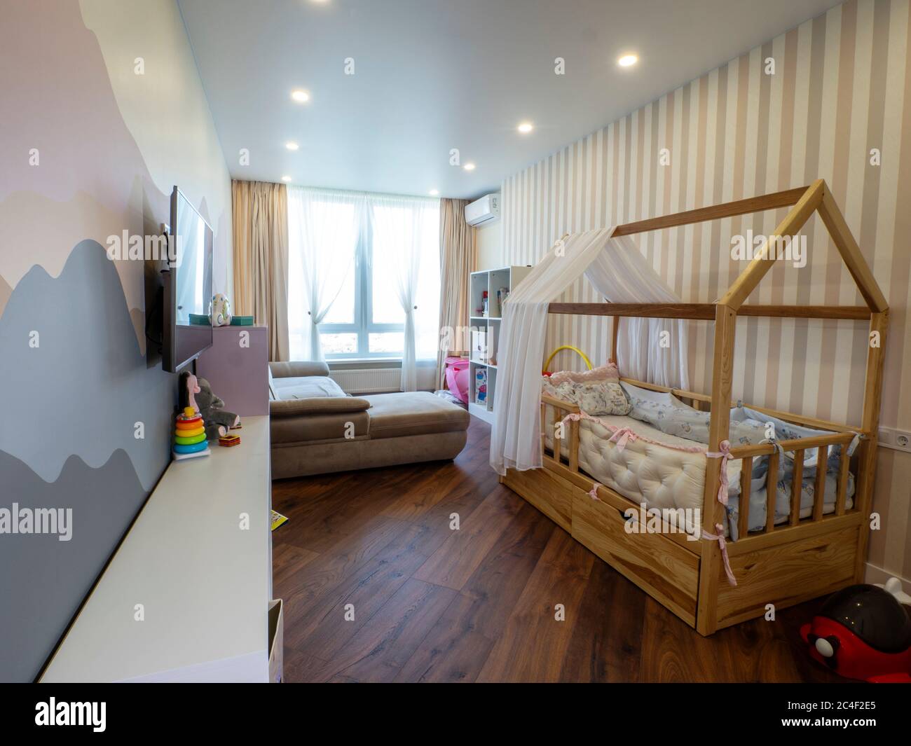 The interior of a private apartment. Children's room Stock Photo - Alamy