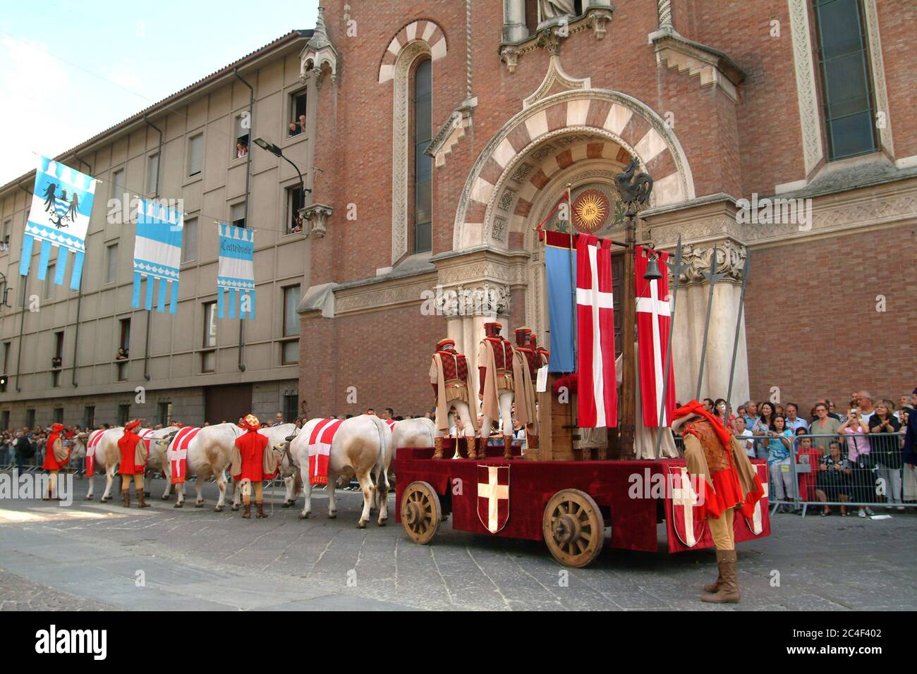 Asti, Piedmont, Italy. -09/16/2007- Palio horse race is a traditional ...