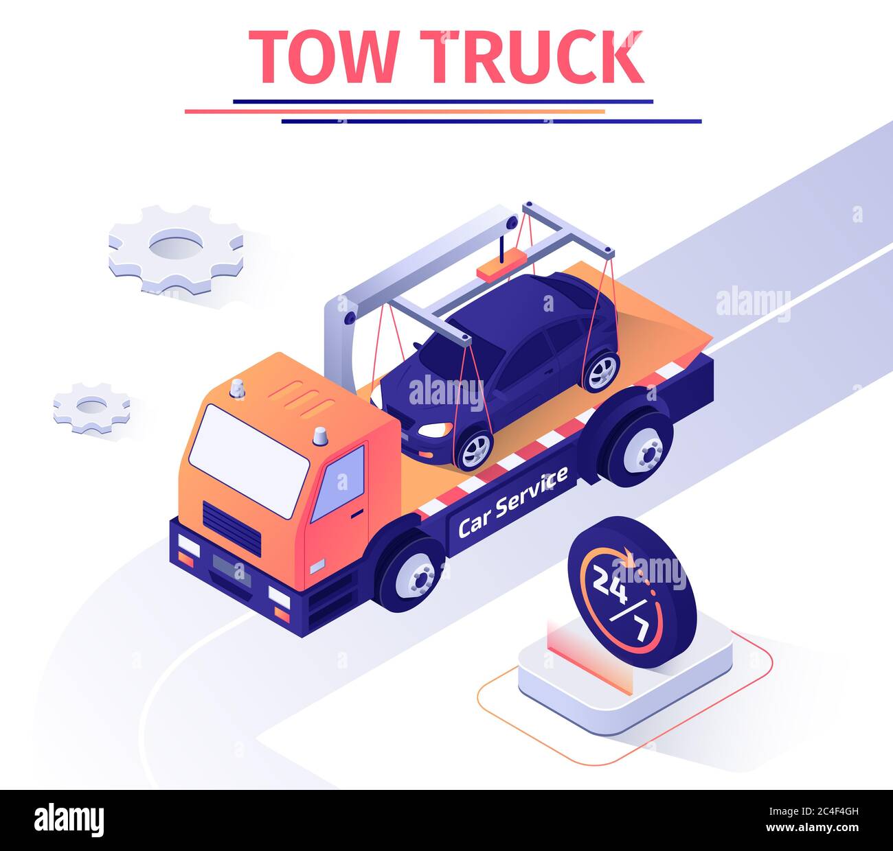Roadside service station Cut Out Stock Images & Pictures - Alamy