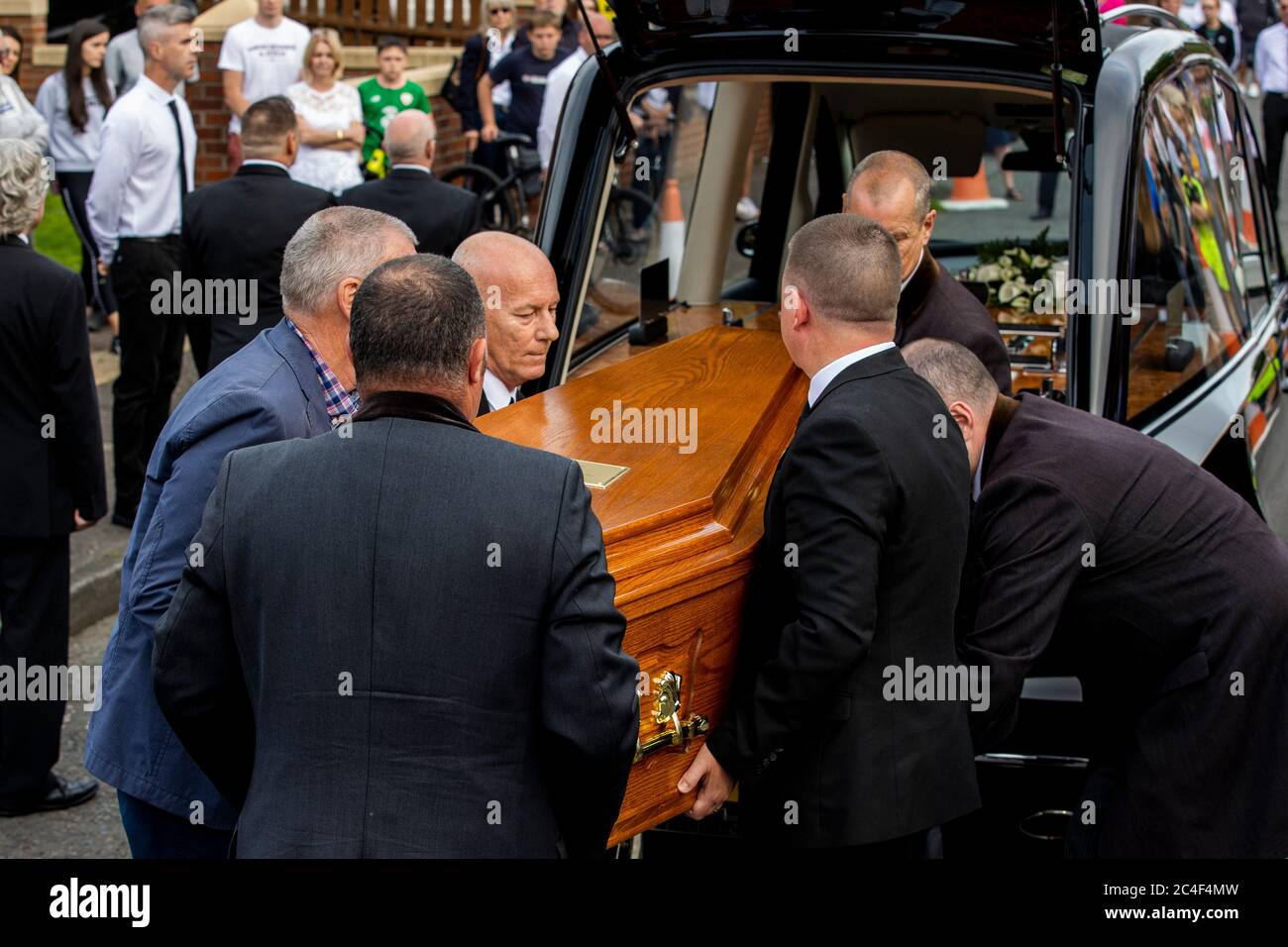 Former leading ira figure bobby storey arriving hi-res stock ...