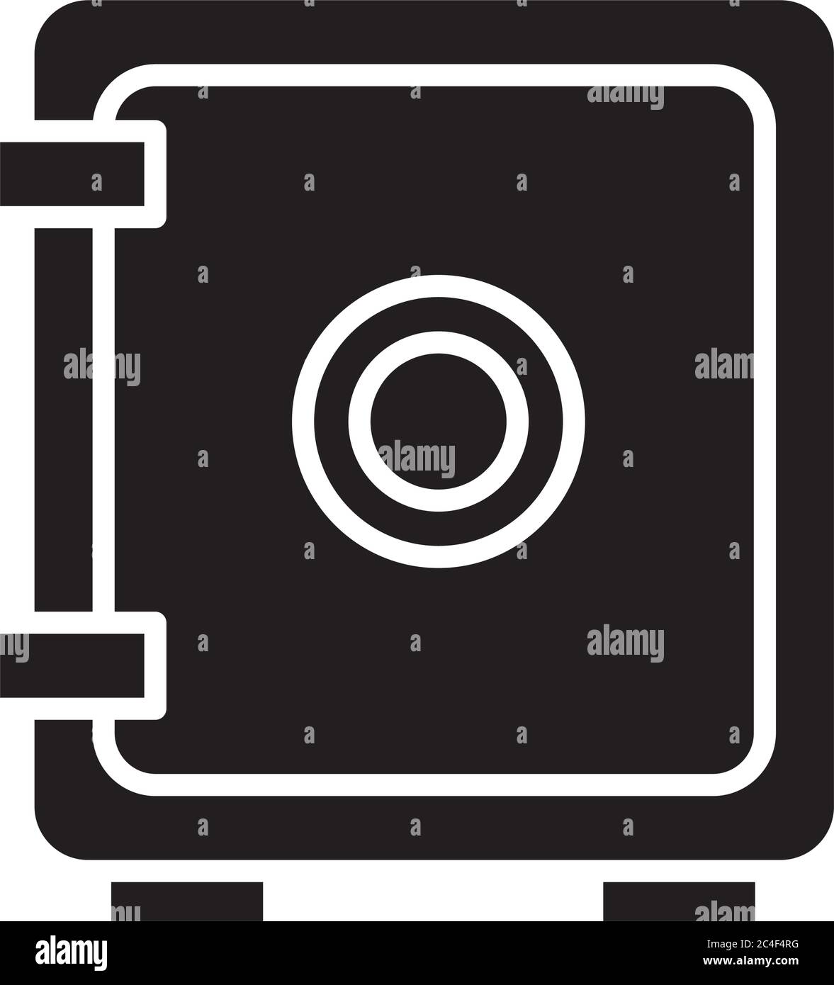 safe box silhouette style icon vector illustration design Stock Vector ...