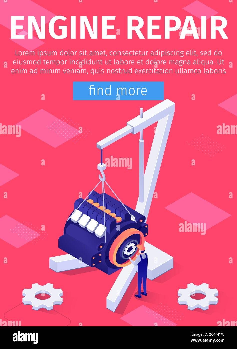 Mobile crane isometric hi-res stock photography and images - Alamy