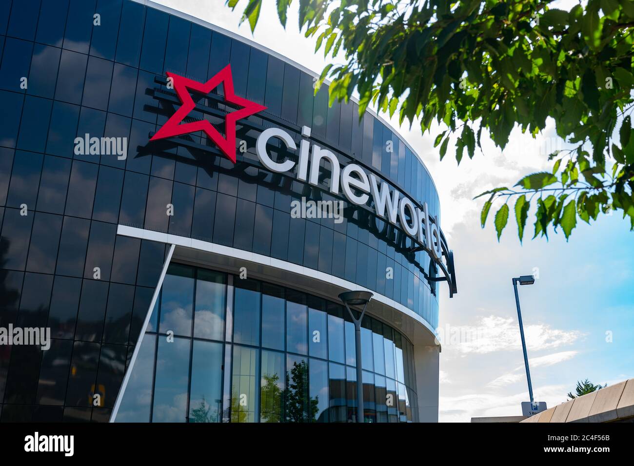 LONDON, ENGLAND - JUNE 26, 2020: Cineworld Cinema in South Ruislip ...
