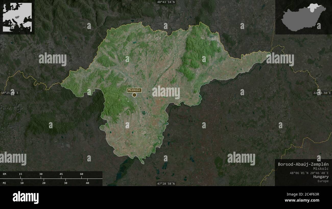 Zemplen county map hi-res stock photography and images - Alamy